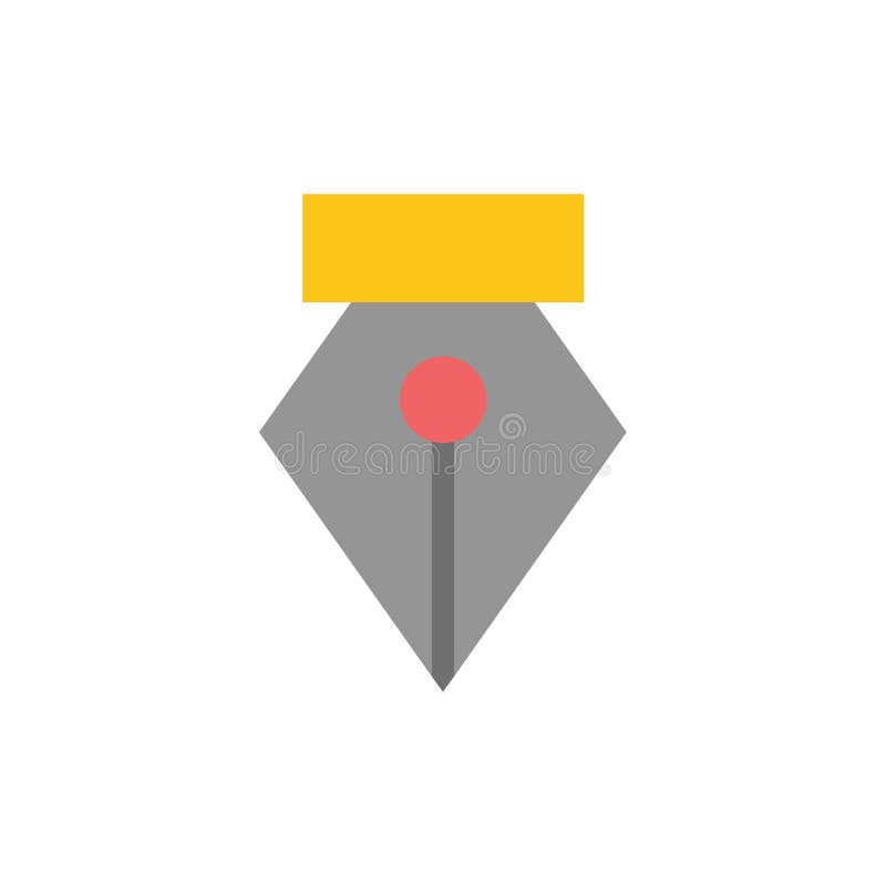 Editor, Pen, Photo Flat Color Icon. Vector Icon Banner Template Stock ...