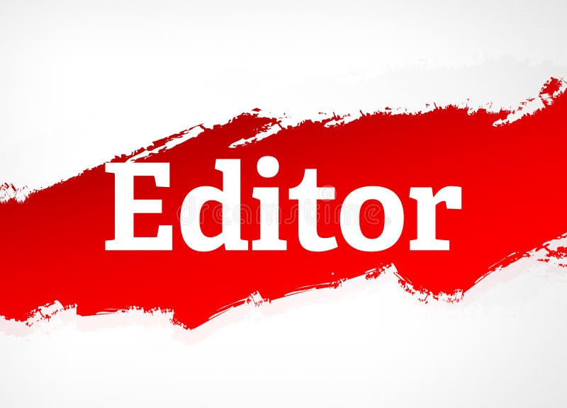 Editor Red Brush Abstract Background Illustration Stock Illustration ...