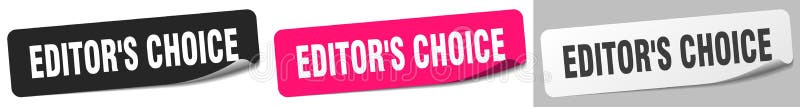 Editor S Choice Sticker. Editor S Choice Sticker Set on White ...