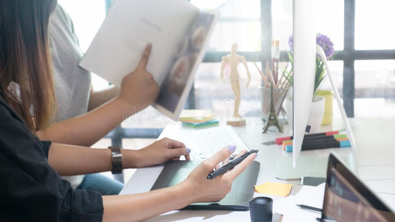 Editor Talking a Plan for Magazine Edit Team. Stock Photo - Image of ...