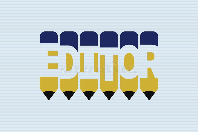 Editor Text with Pen Symbol Creative Ideas Design, Vector Illustration ...