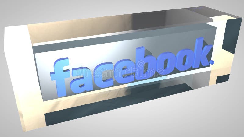Editorial Animation: 3D Intro Facebook Logo Cube Stock Footage - Video ...