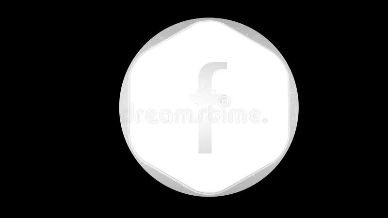 Facebook Logo on a Rocket Mockup. Editorial Success Related Loopable 3D ...