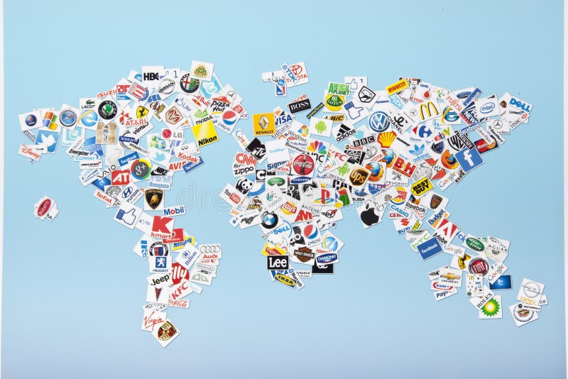 A Compilation of Major US Retail Chains. Editorial Image - Image of ...