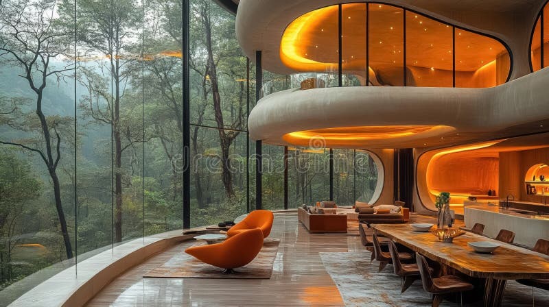 Editorial Architectural Photograph, Massive Modern Multifloor Home ...