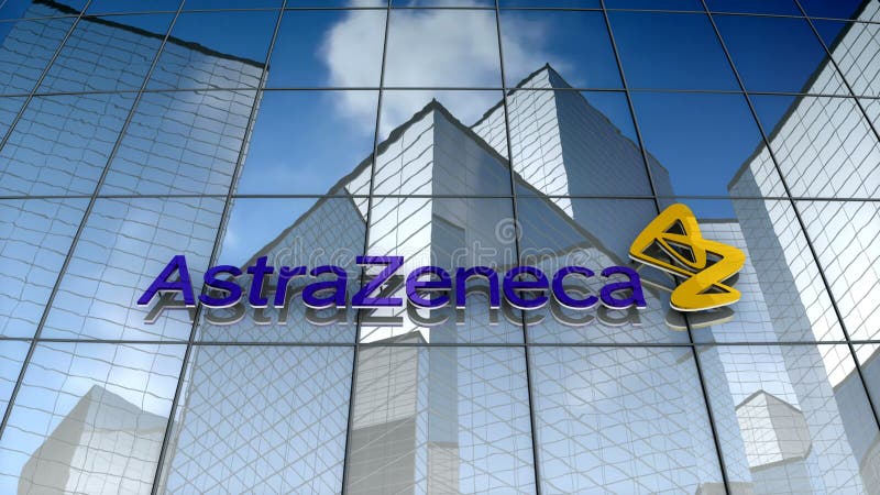 Editorial, AstraZeneca Plc Logo on Glass Building. Stock Video - Video ...
