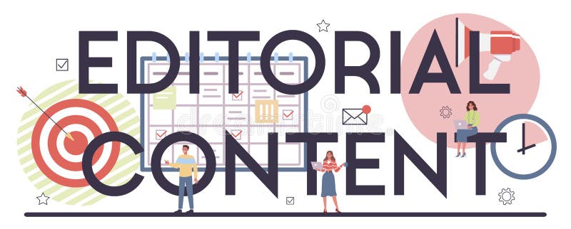 Editorial Content Typographic Header. Brand Advertising and Awareness ...