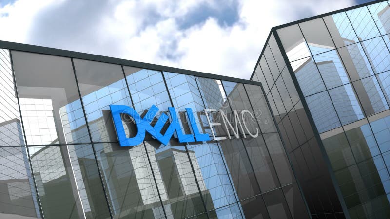 Editorial, Dell Logo on Glass Building. Stock Video - Video of ...