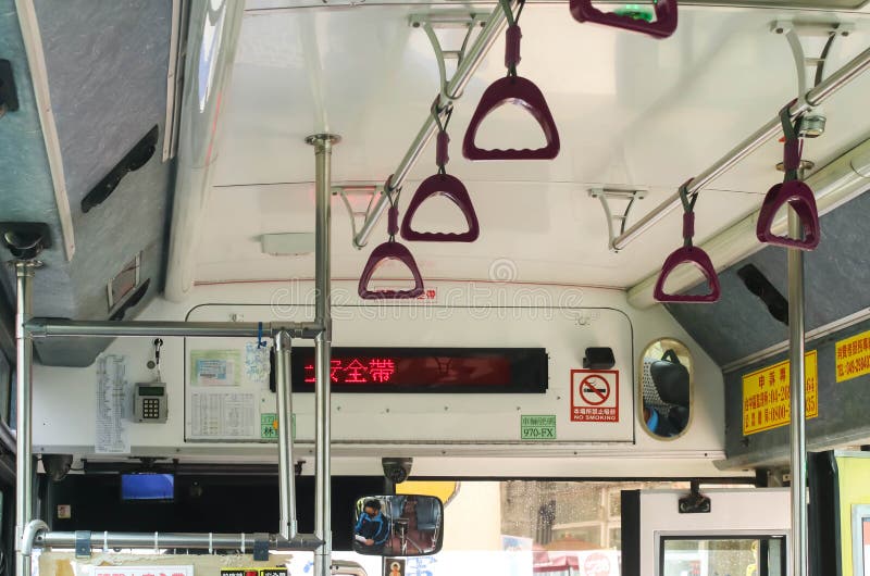 Editorial-Inside the City Bus in Taipei Editorial Photo - Image of ...