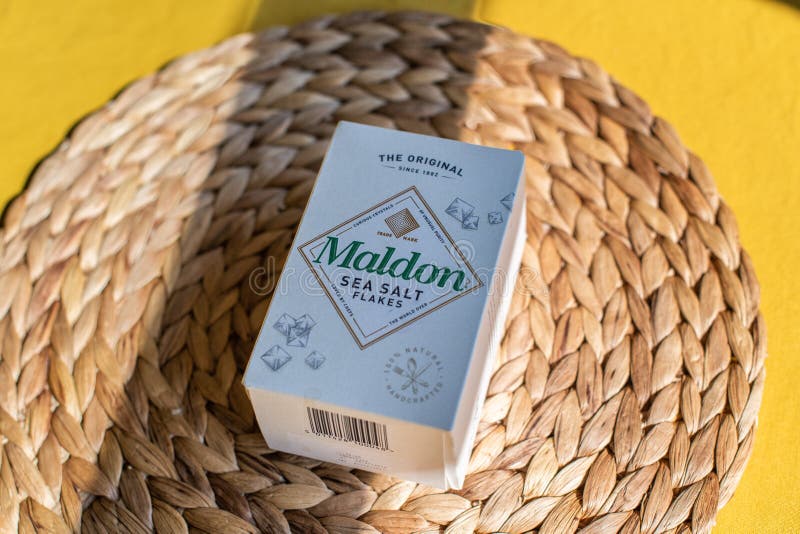 Maldon sea salt flakes editorial photography. Image of seasalt - 142933132