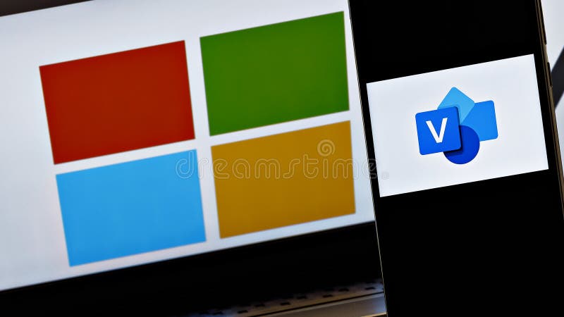 Editorial Photo on Microsoft Visio Theme. Illustrative Photo for News ...