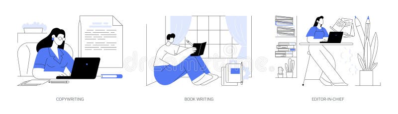 Editorial Services Abstract Concept Vector Illustrations. Stock Vector ...