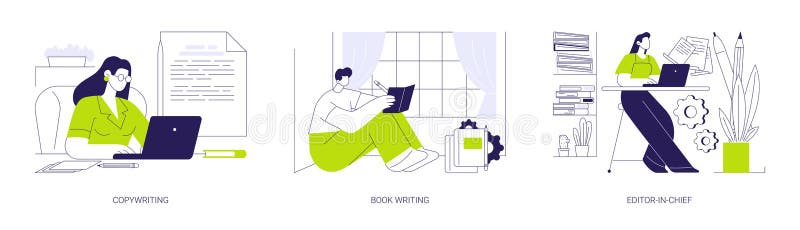 Editorial Services Abstract Concept Vector Illustrations. Stock Vector ...