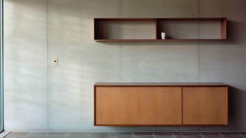 Editorial Style Photograph of Cupboard in Simple Brutalist Environment ...