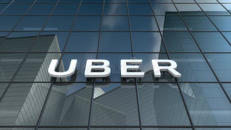Editorial, Uber Logo on Glass Building. Stock Video - Video of ...