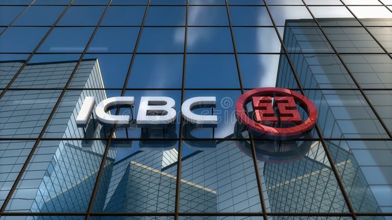 Editorial, ICBC Logo on Glass Building. Stock Footage - Video of ...