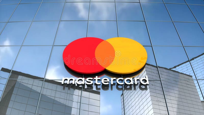 Editorial Mastercard Logo on Glass Building. Stock Video - Video of ...