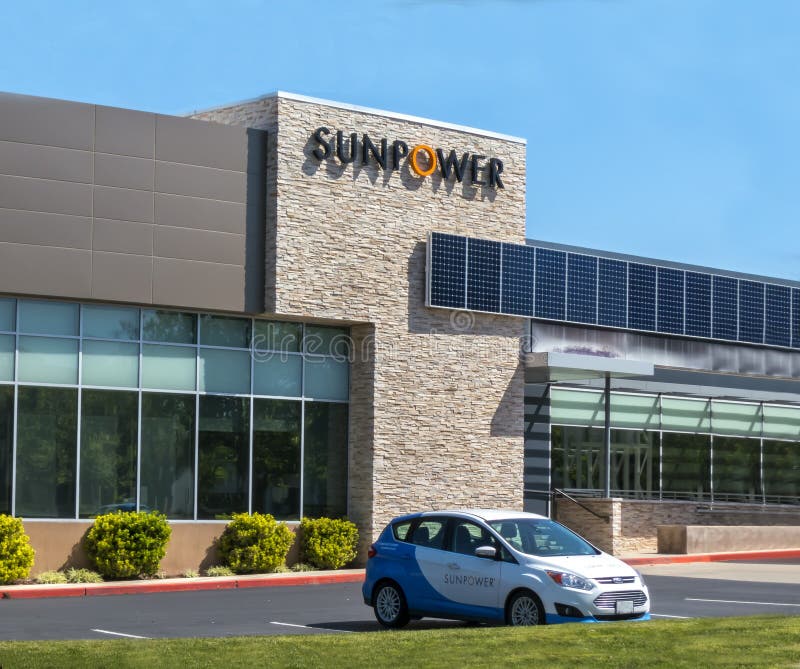 Editorial Use only - SunPower Editorial Stock Image - Image of banner ...