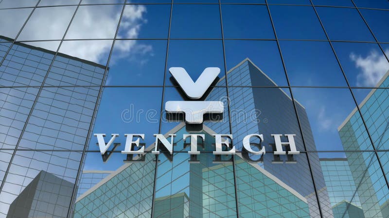 Editorial, Ventech Logo on Glass Building. Stock Footage - Video of ...