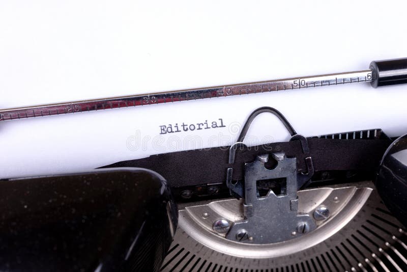 Editorial - Written on an Old Typewriter Stock Photo - Image of black ...