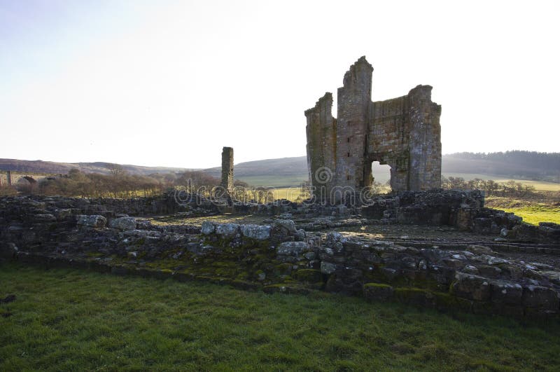 Edlingham Castle. Northumberland. Stock Photo - Image of medieval, view ...