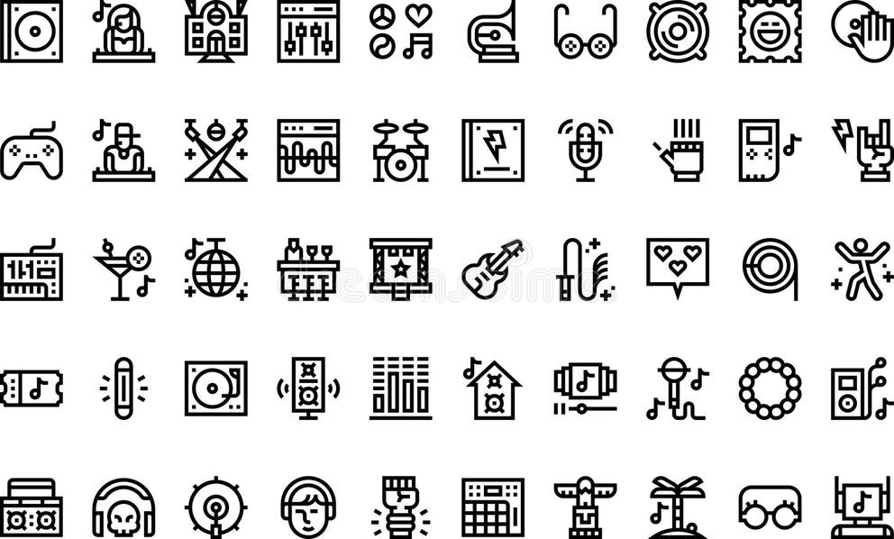 Edm Icons High-Quality Vector Icons Collection with Editable Stroke ...