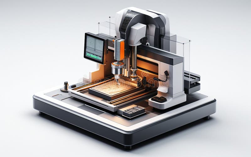 EDM Technology Machine Isolated on Transparent Background. Stock ...