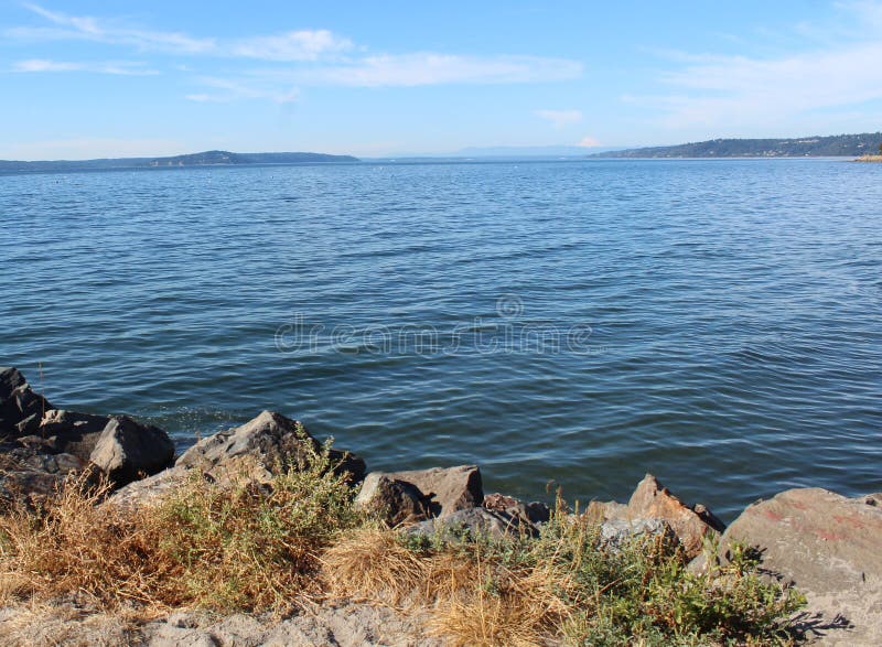 Edmonds Beach stock photo. Image of sunny, edmonds, mountains - 253577898