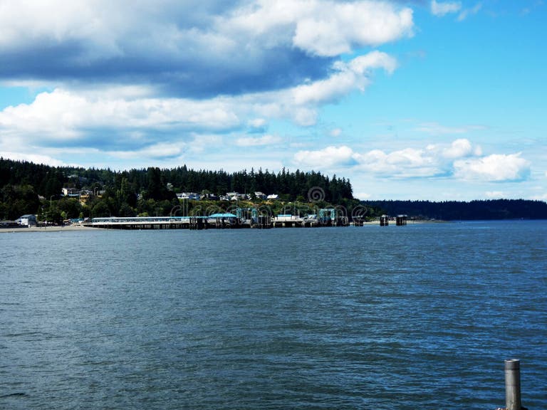 The Edmonds ferry terminal stock photo. Image of terminal - 284845672
