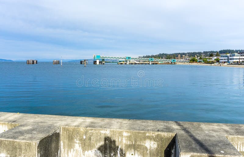 Edmonds Ferry Terminal stock image. Image of ferry, empty - 271864961