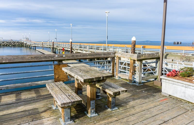 Edmonds Pier Architecture stock photo. Image of outdoors - 269846978