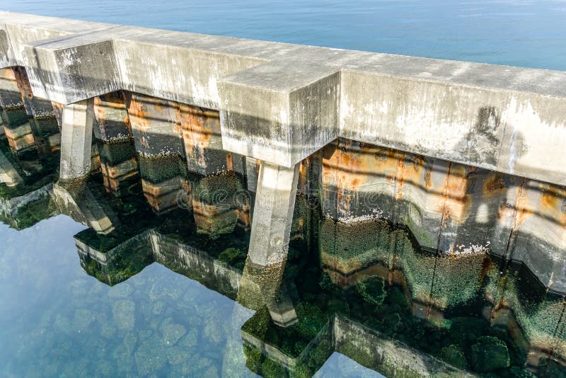 Edmonds Pier Wall Details 2 Stock Photo - Image of state, washingotn ...