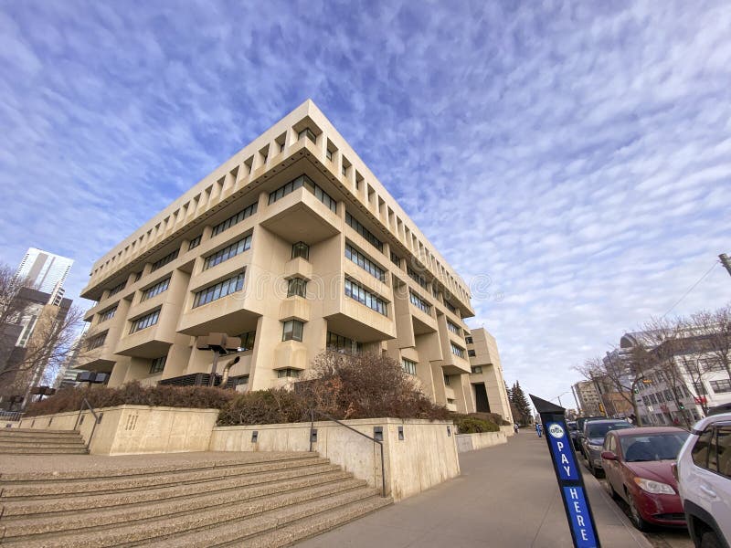 Law Courts Building in Downtown Edmonton Editorial Stock Image - Image ...