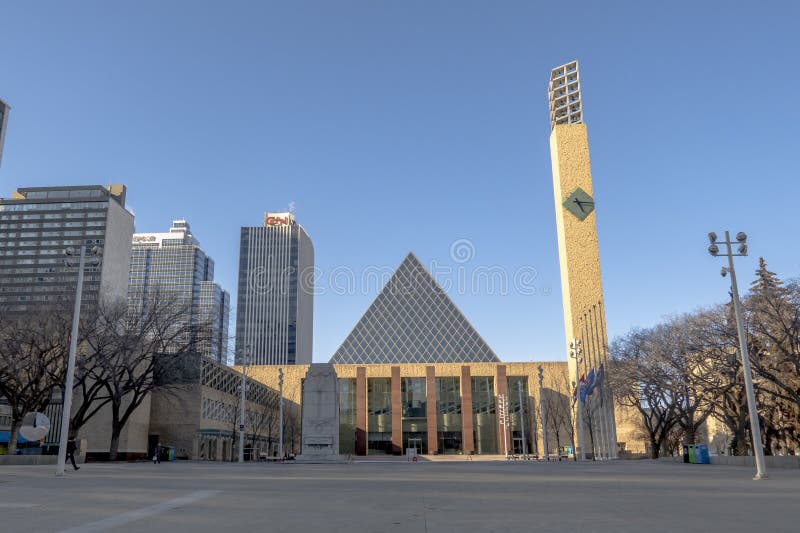 A Panoramic View To the City Hall of the City of Edmonton in Downtown ...