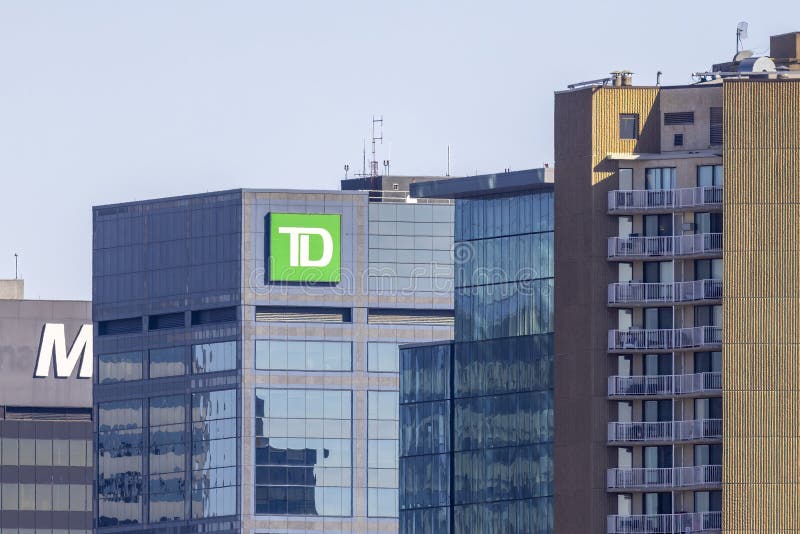 A TD Bank Sign on a Building Editorial Stock Photo - Image of economy ...