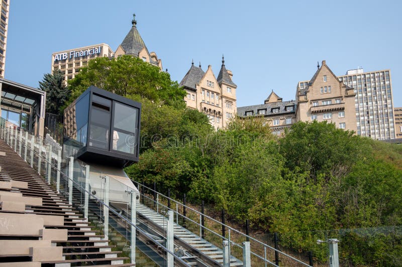 Funicular in Edmonton Alberta Editorial Stock Photo - Image of canada ...