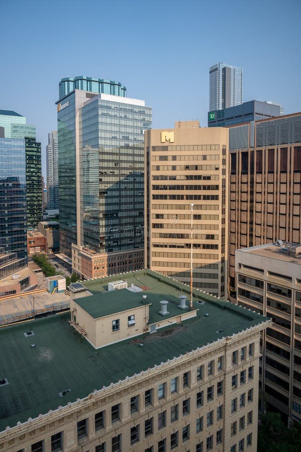 Edmonton Alberta`s Modern Skyline Editorial Photo - Image of elevated ...