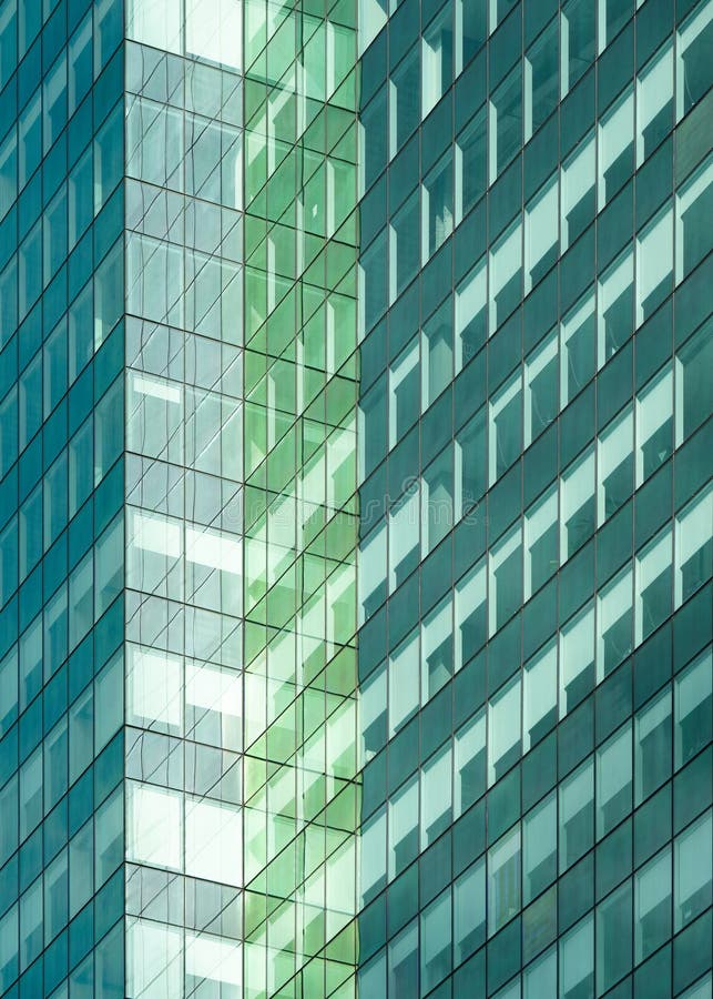Edmonton Architectural Abstract Green Glass Windows Editorial ...