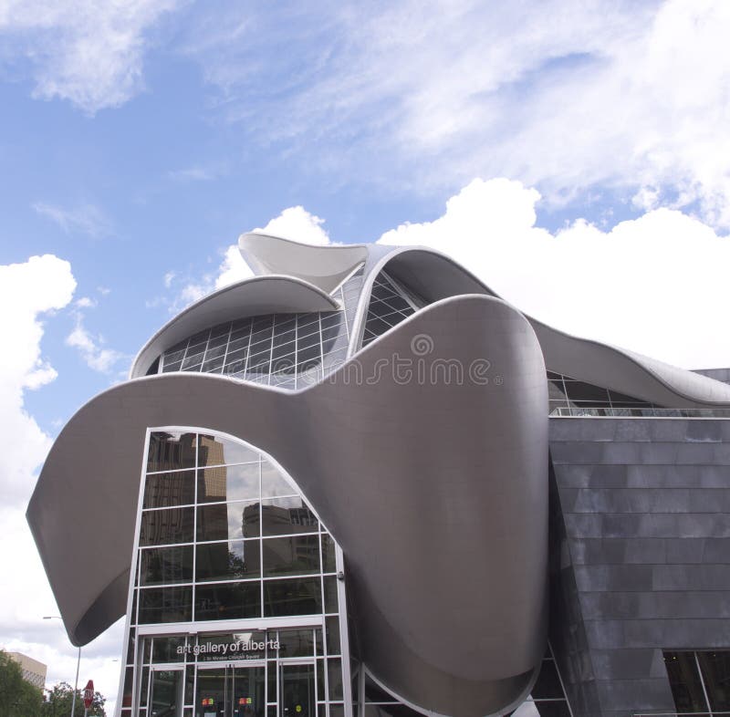 Edmonton Art Gallery stock image. Image of edmonton, glass - 19446643
