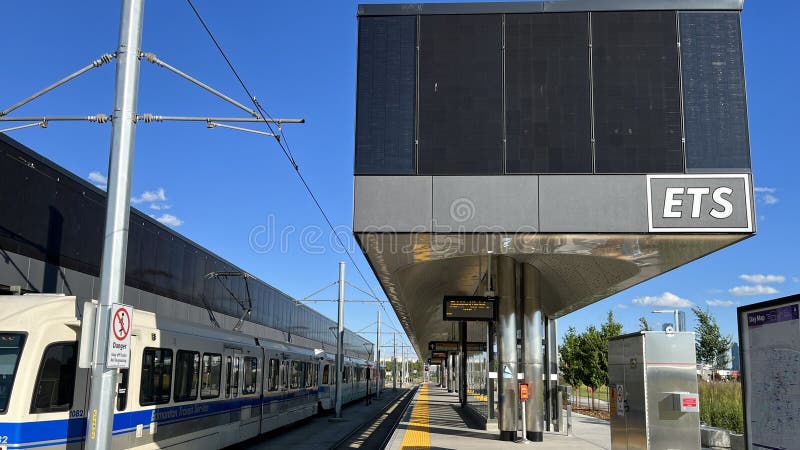 Edmonton, Canada-June 30, 2025: Blatchford Train Station Editorial ...