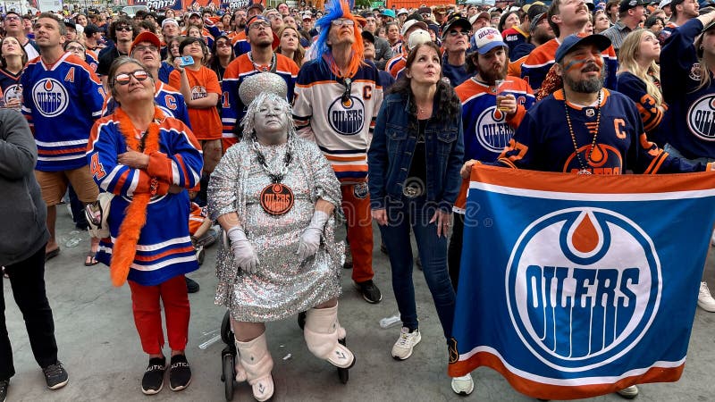 Edmonton, Canada-June 15, 2024: People Watch Stanley Cup Playoffs ...