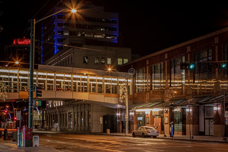 Edmonton, stock image. Image of edmonton, street, night - 168492201