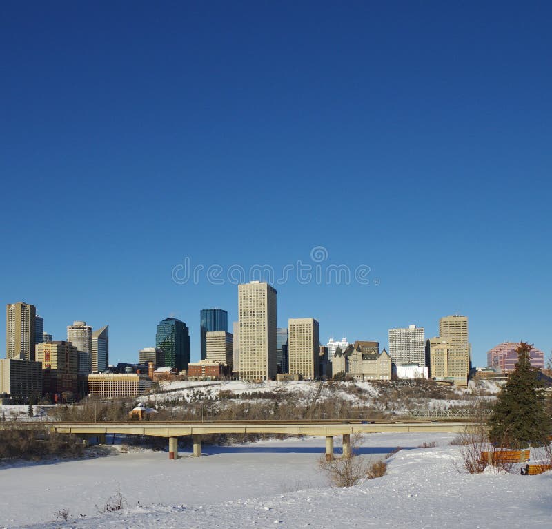 Edmonton no inverno imagem de stock. Imagem de edmonton - 37131001
