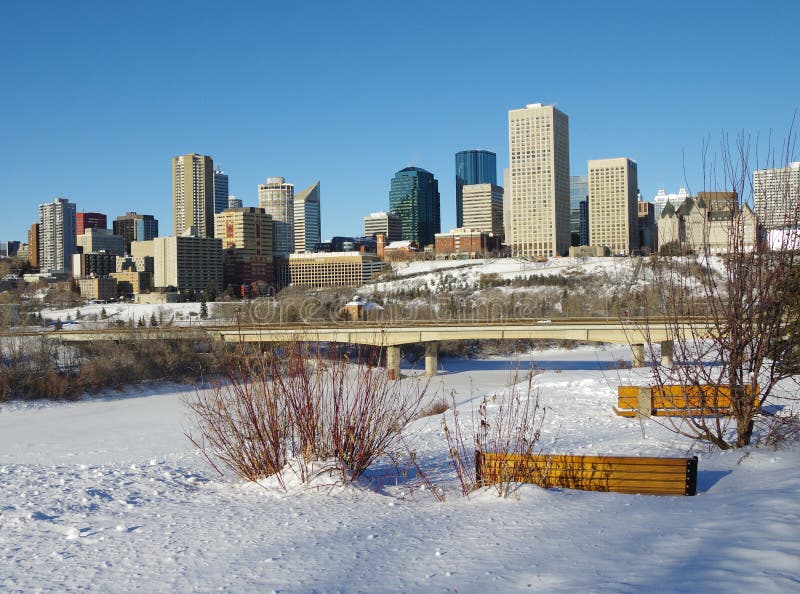 Edmonton no inverno imagem de stock. Imagem de edmonton - 37131001
