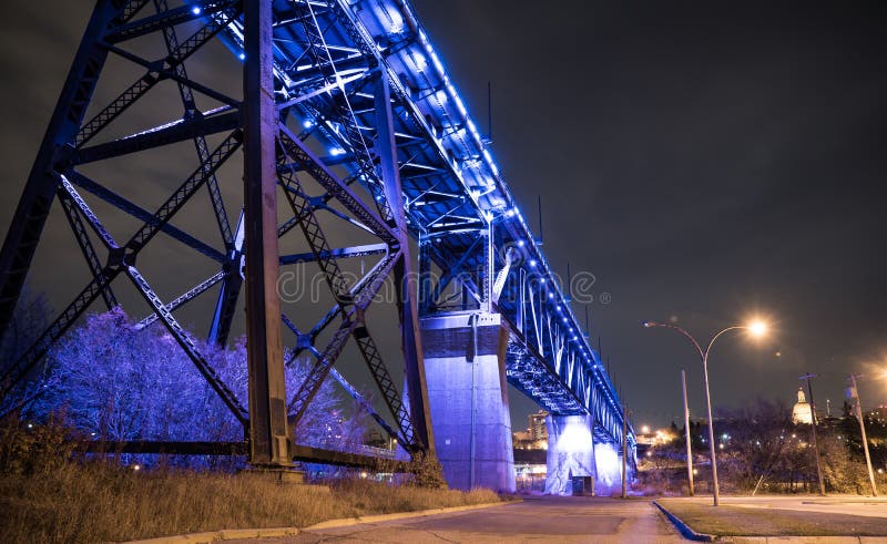 Street Lighting Flat Banner. City Night Street Light with Light from ...