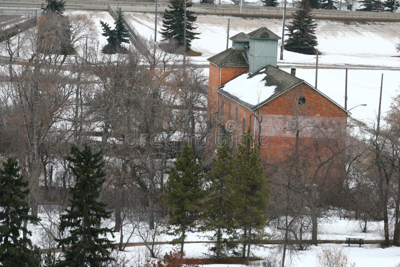 Edmonton Winter stock photo. Image of snow, alberta, green - 65183748