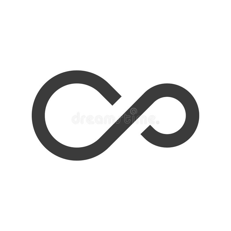 Black Creative Curvy Math Infinity Stock Illustrations – 31 Black ...