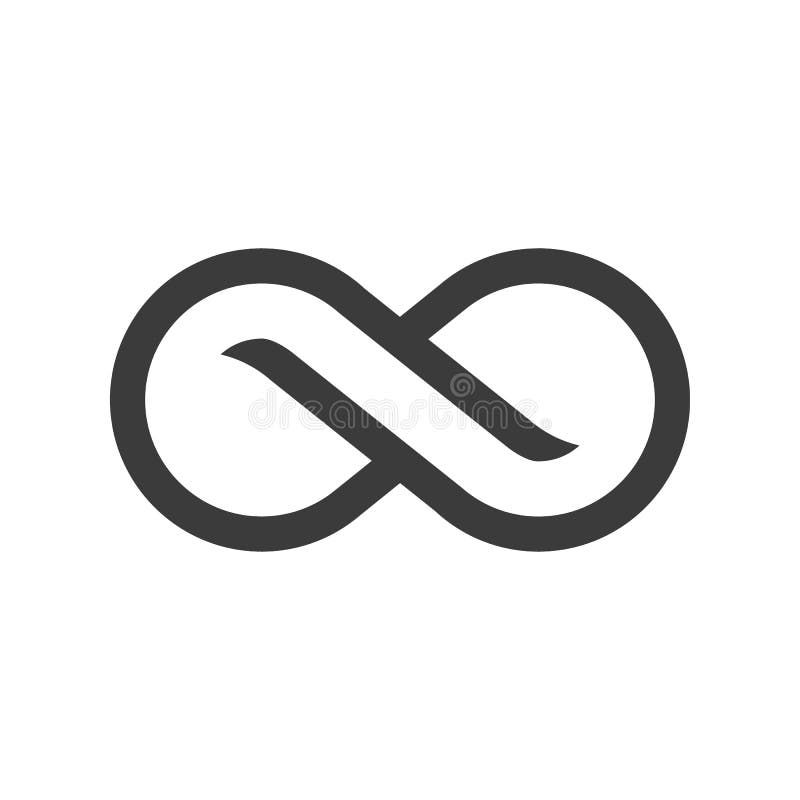 Black Creative Curvy Math Infinity Stock Illustrations – 31 Black ...