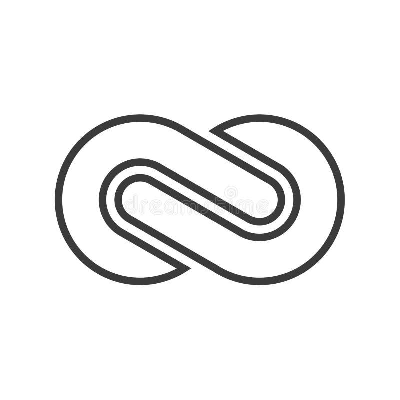 Black Creative Curvy Math Infinity Stock Illustrations – 31 Black ...