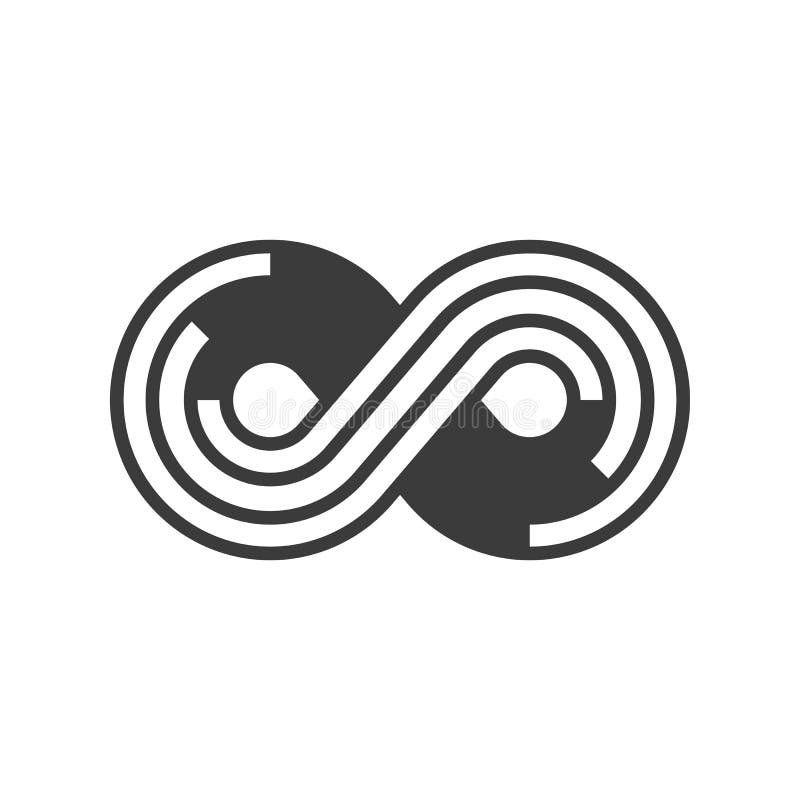 Black Creative Curvy Math Infinity Stock Illustrations – 31 Black ...
